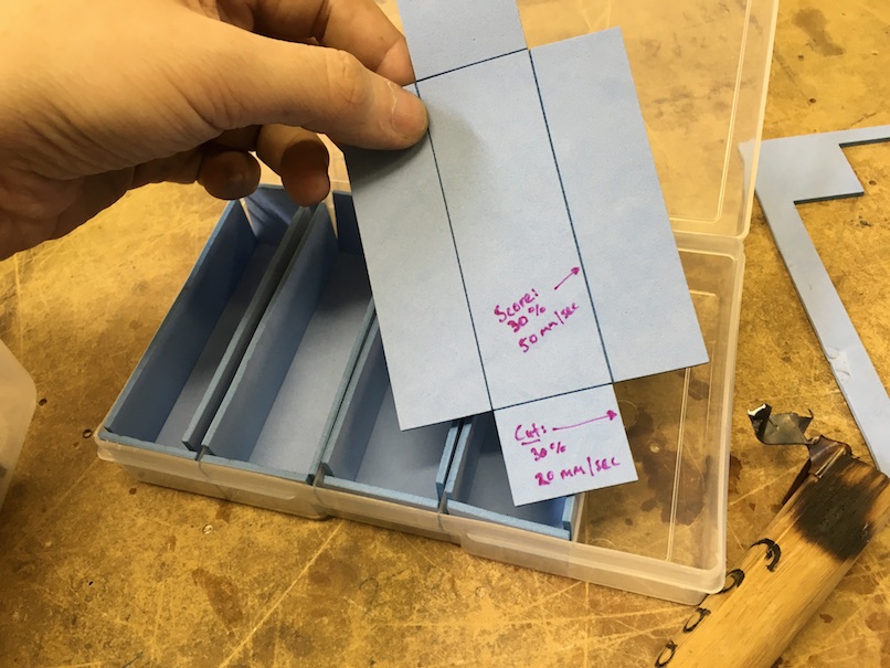 Foam inlay for storing delicate parts | Tinkerings
