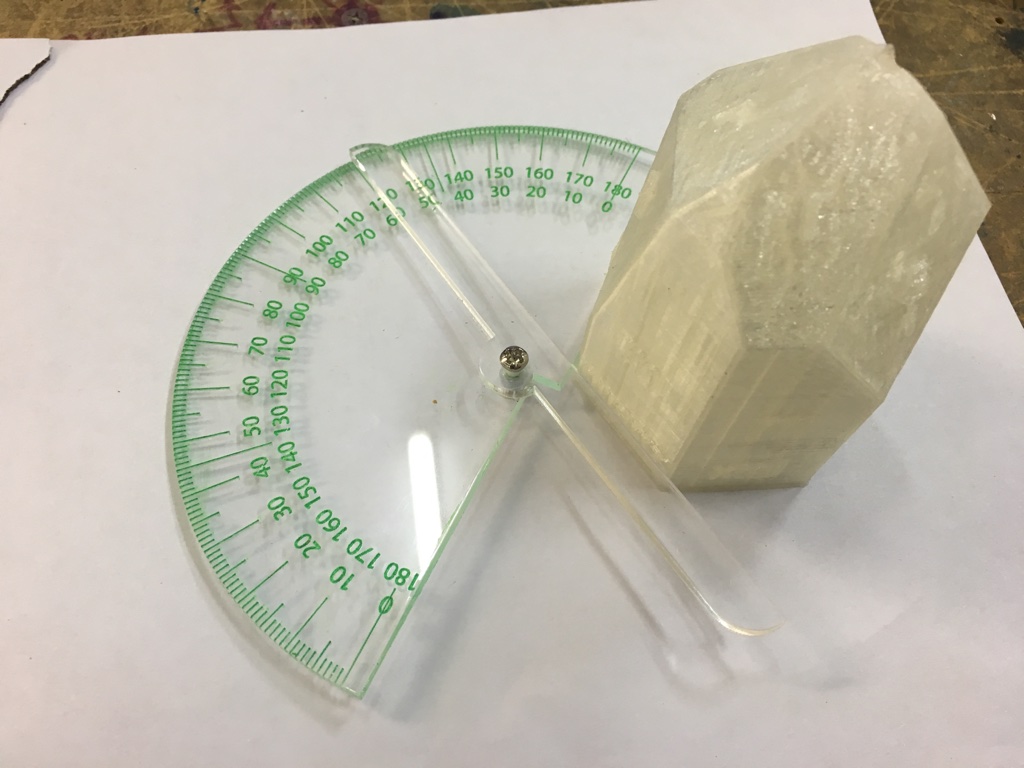 Lasercut Contact Goniometer for Crystallography | Tinkerings
