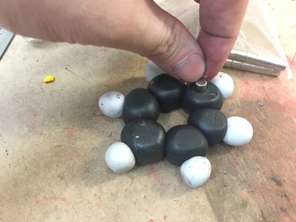 CPK Molecular Models with Polymer Clay | Tinkerings