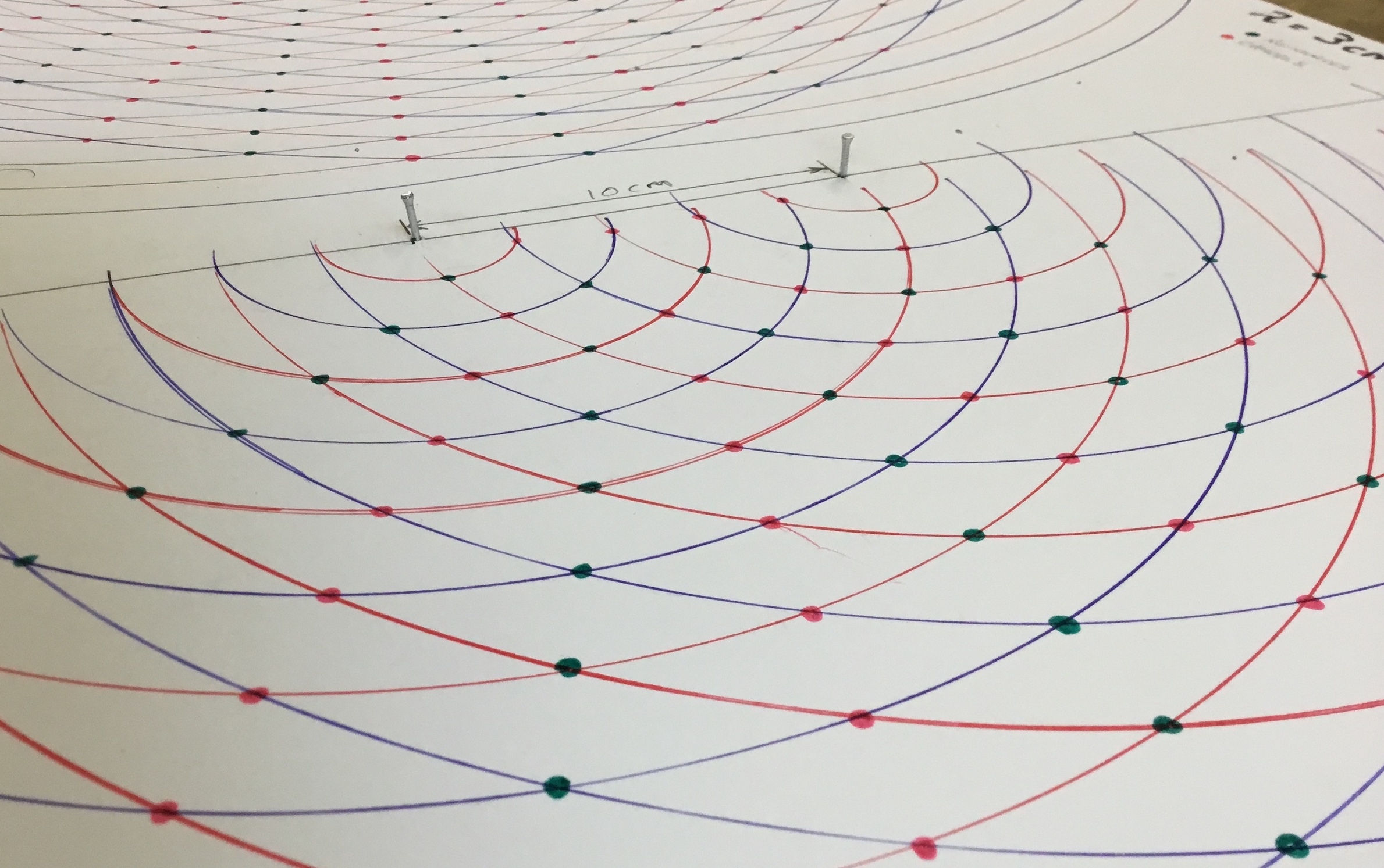 Huygens’ Ruler – Drawing Interference Patterns | Tinkerings