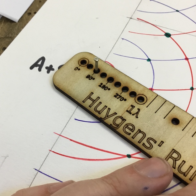 Huygens’ Ruler – Drawing Interference Patterns | Tinkerings
