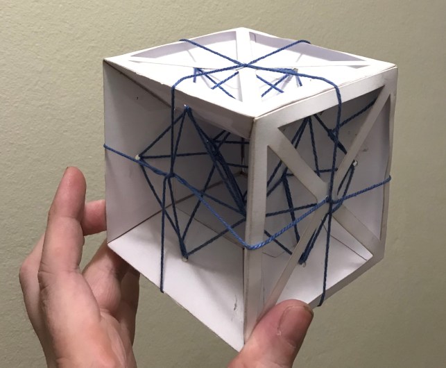 Origami Maths – Face Graph of a Hypercube | Tinkerings